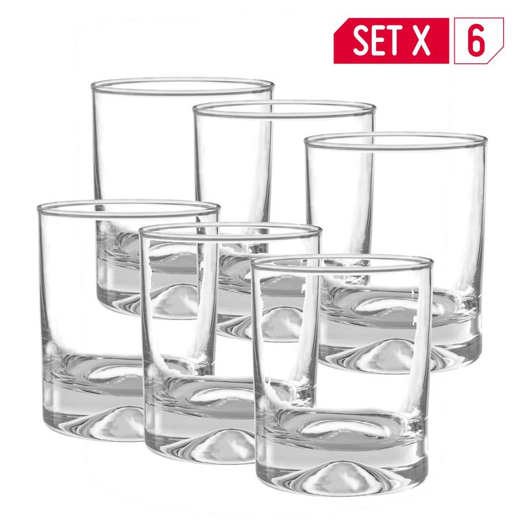 Vaso Manhattan Corto 340ml x6 Unidades CRISTAR | Falabella Colombia