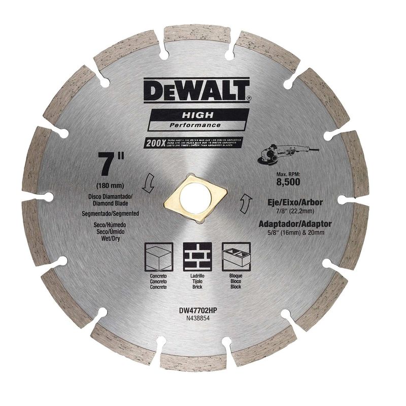 Disco Diamantado Segmentado 7 Pulgadas Ref DW47702HP DEWALT | falabella.com