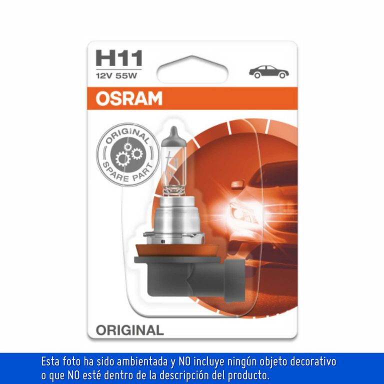 Bombillo H11 Estándar 55W 12V X1 OSRAM | falabella.com