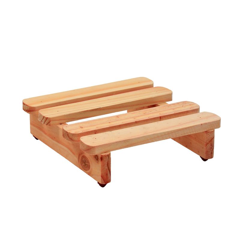 Base Para Matera De Madera Cuadrado 24x24cm Café CASA BONITA ...