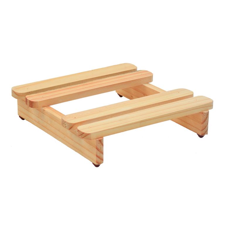 Base Para Matera De Madera Cuadrado 30x30cm Pino Natural CASA BONITA ...