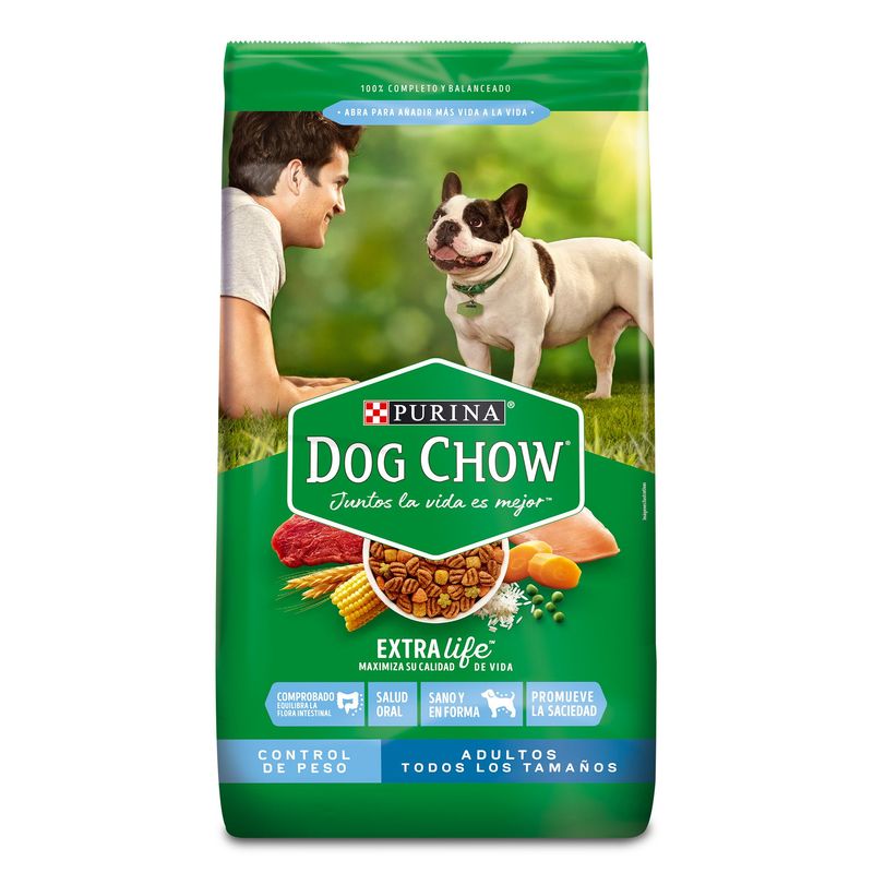 Alimento Seco Para Perro Dog Chow Control De Peso Sano y En Forma Carne ...