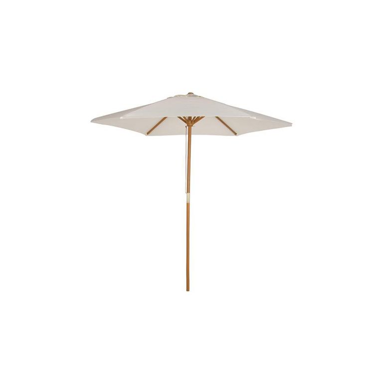 Parasol Central Sin Base Textil Mara Blanco 250 Cm JUST HOME COLLECTION ...