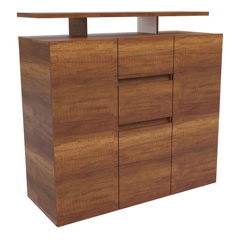 Cajonera 2 Puertas 2 Cajones 121x123.9x48.3 cm Caramelo JUST HOME ...
