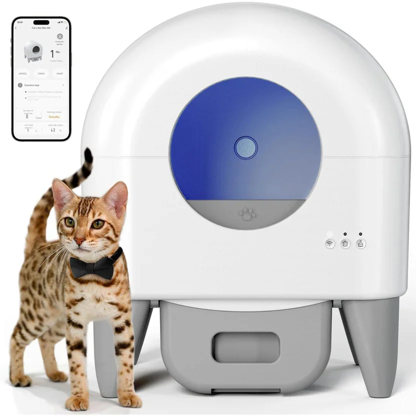 Caja De Arena Autolimpiante Para Gatos Con Control Inteligente Y Gran ...