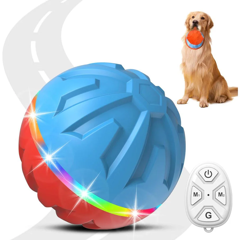 Pelota Interactiva Para Perros Con Luz LED Y Control Remoto Recargable ...
