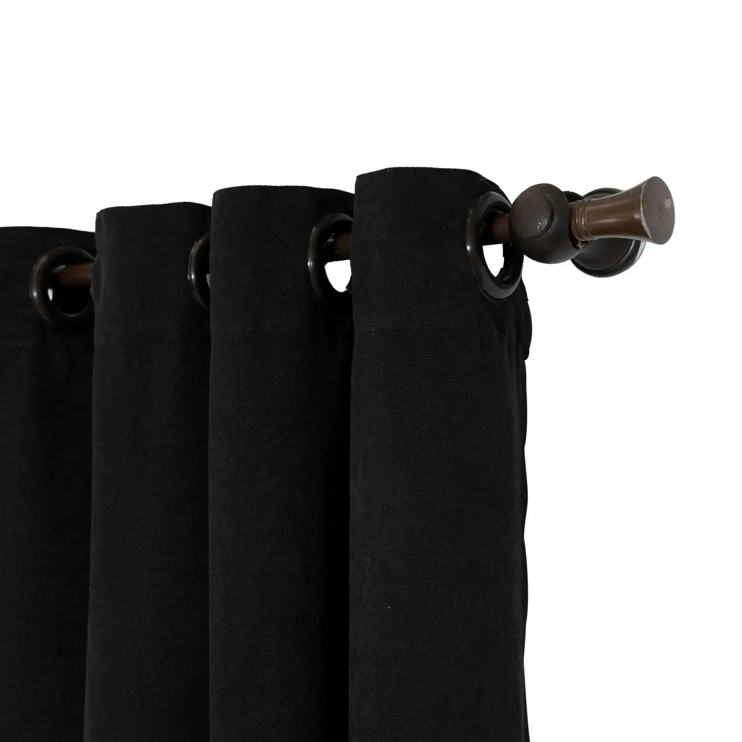 Set de 2 Cortina Portugal 140x165 cm Media Ventana Negro - Homecenter ...