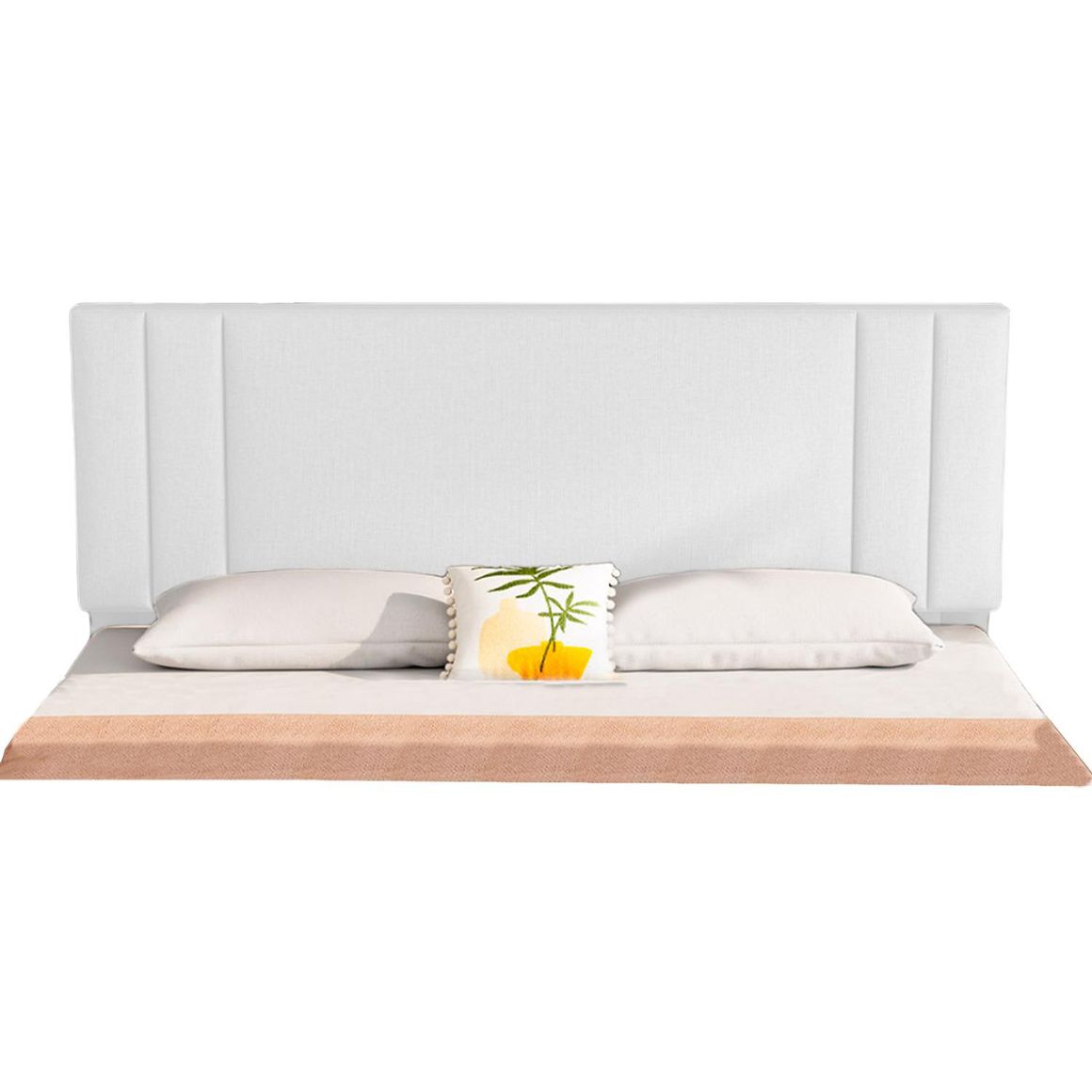 Combo Base Cama con Espaldar Queen Lupe 160x190x130 Blanco - Homecenter ...