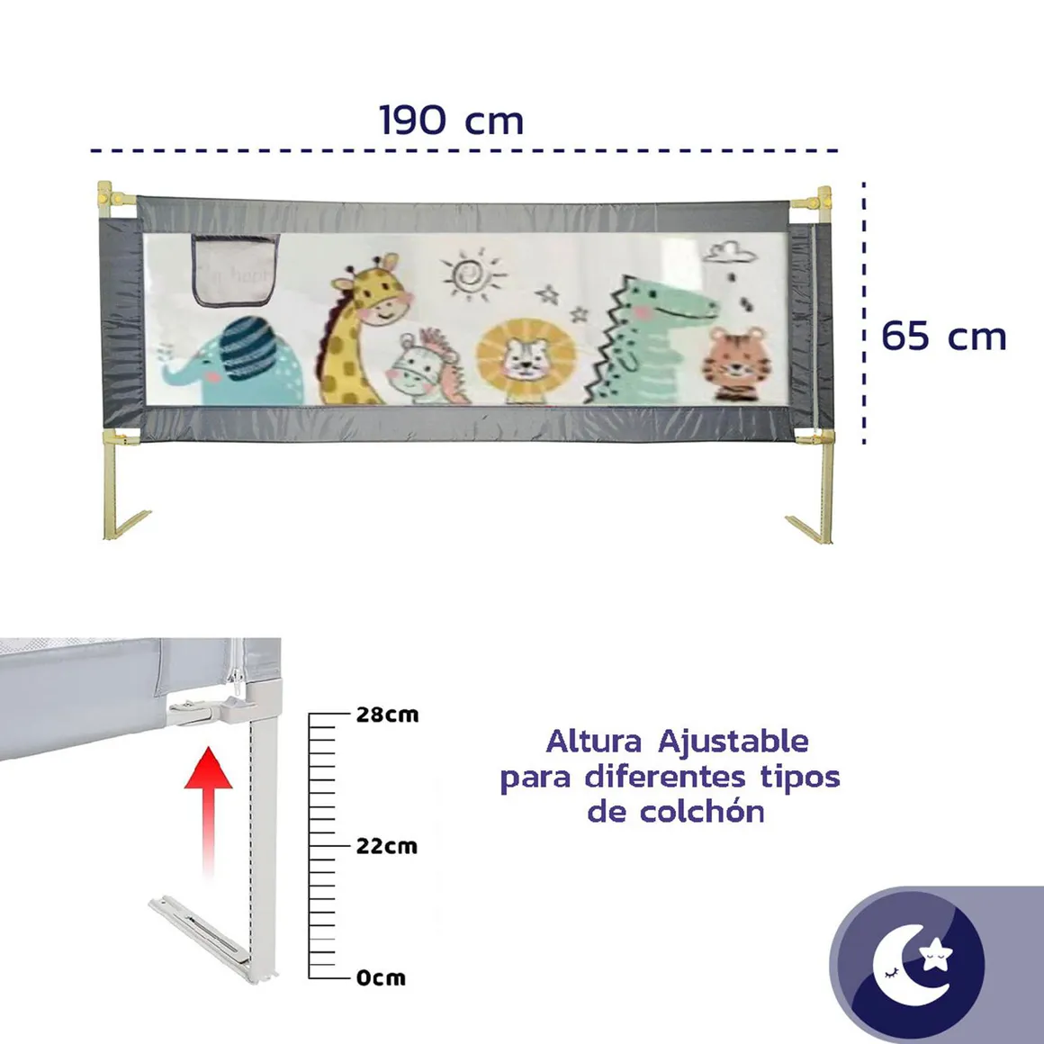 Baranda Seguridad Cama Bebe 190 cm - Homecenter.com.co