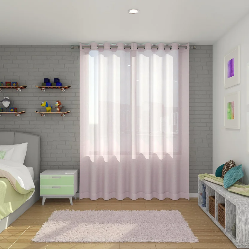 Cortina Velo Kids 250x220 Cm Rosa - Homecenter.com.co