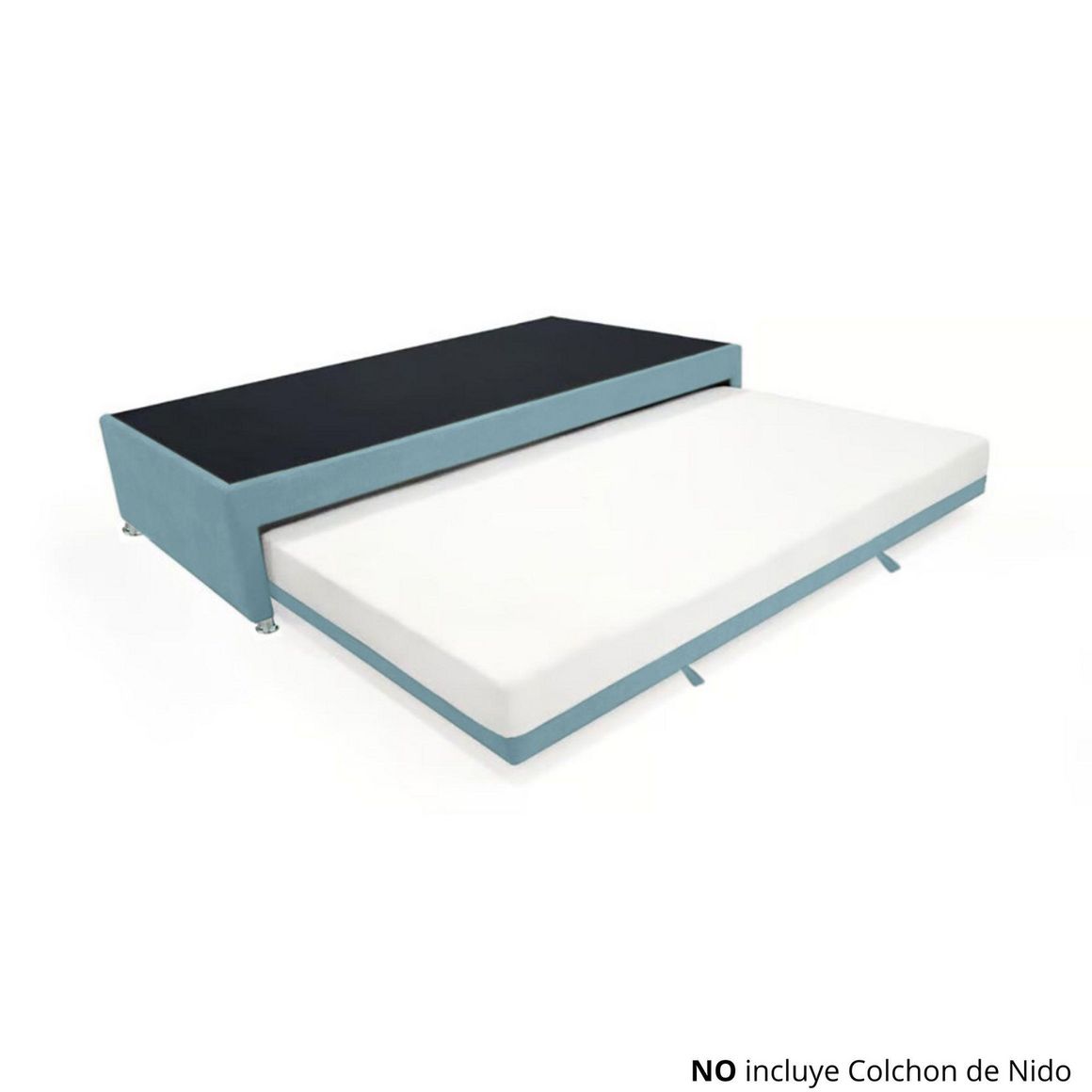 Base Cama con Espaldar + Colchon Semidoble Infantil Lupe 120x190x130 ...