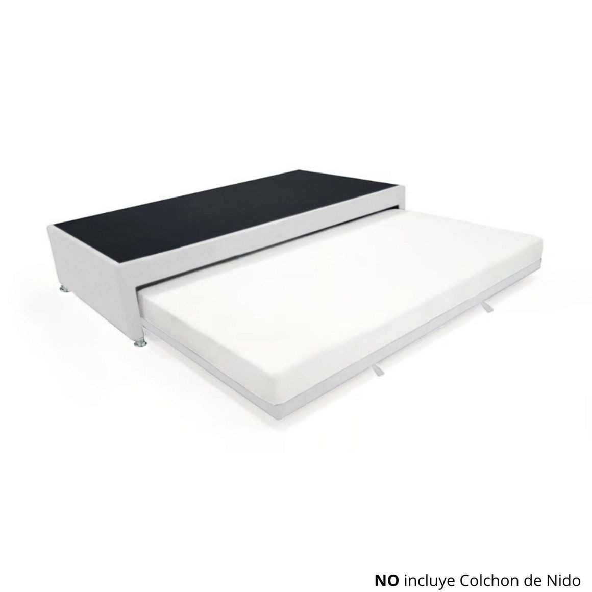 Base Cama con Espaldar + Colchon Semidoble Infantil Lupe 120x190x130 ...