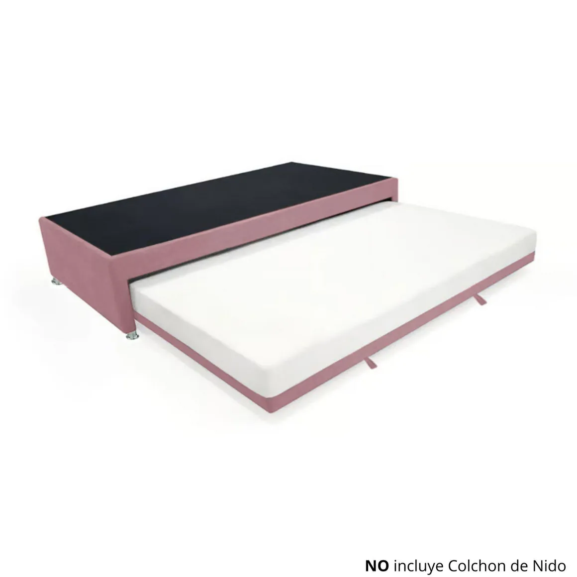 Base Cama con Espaldar + Colchon Semidoble Infantil Lupe 120x190x130 ...