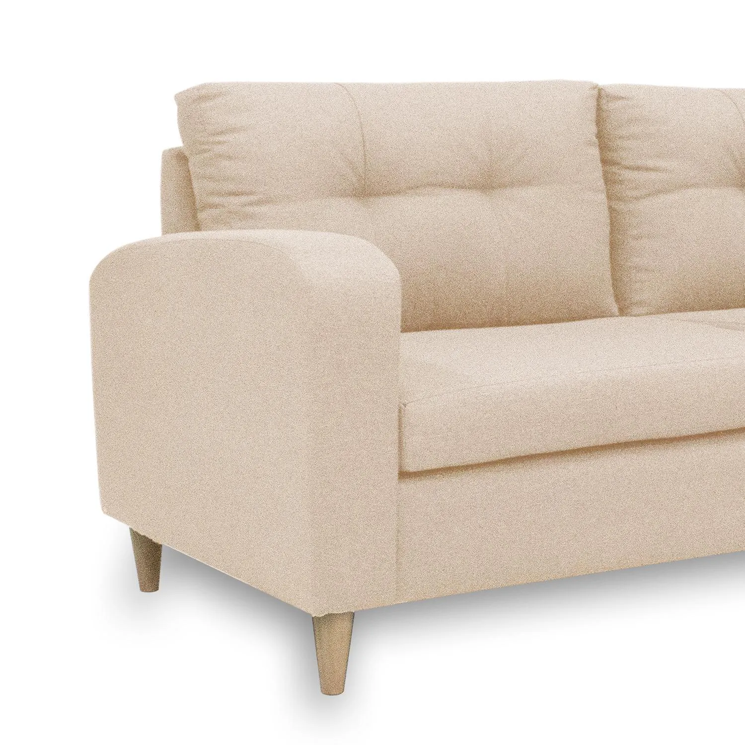 Sofá Brisa 3 puestos 170x77x80 cm Beige - Homecenter.com.co