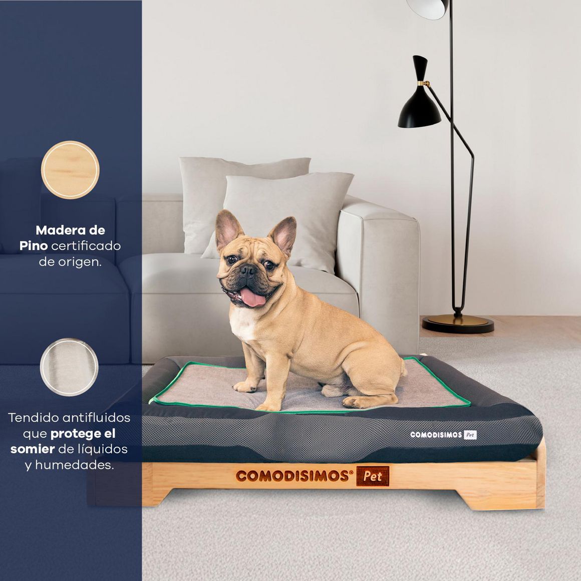 Base Cama para Perros Sommier Pet Mediano 50x80x15 - Homecenter.com.co