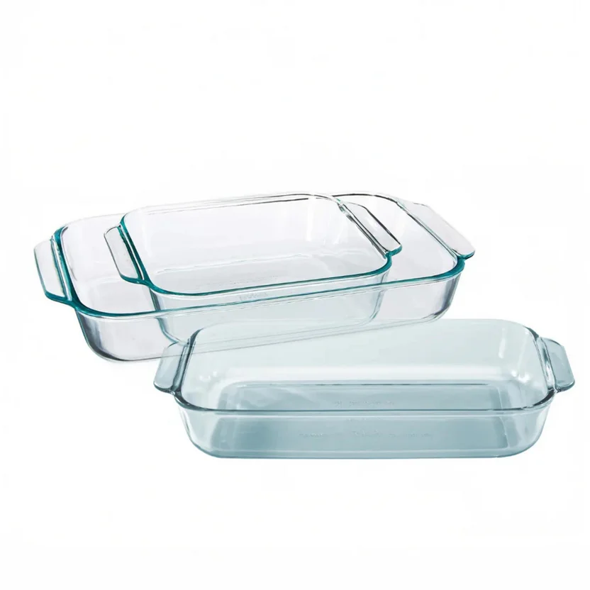 Combo Refractaria Cuadrada 2qt 1.9l + refractaria Rectangular 2.0 Qt 1 ...