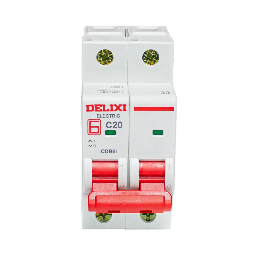 Mini Breaker para Montaje en Riel 2 Polos 20 Amp 6kA - Homecenter.com.co
