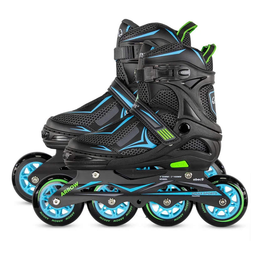 Patines En Linea Semiprofesional Talla S (De 31 A 34) Arrow Azul Qmax ...