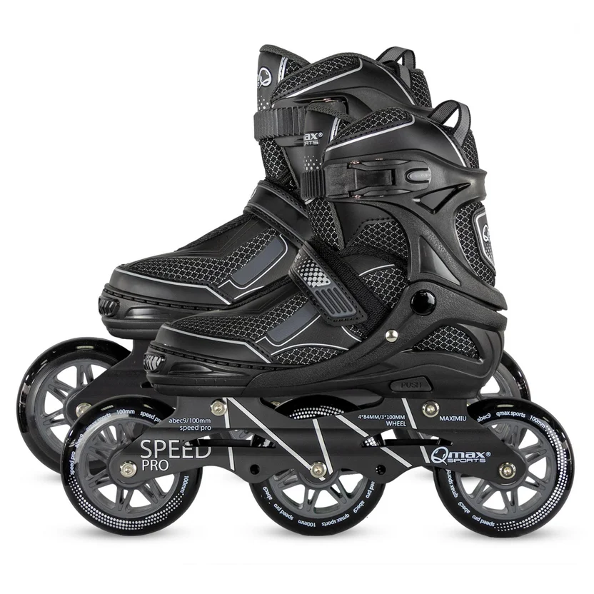 Patines En Linea Semiprofesional Talla L (De 39 A 42) Speed Pro Negro ...