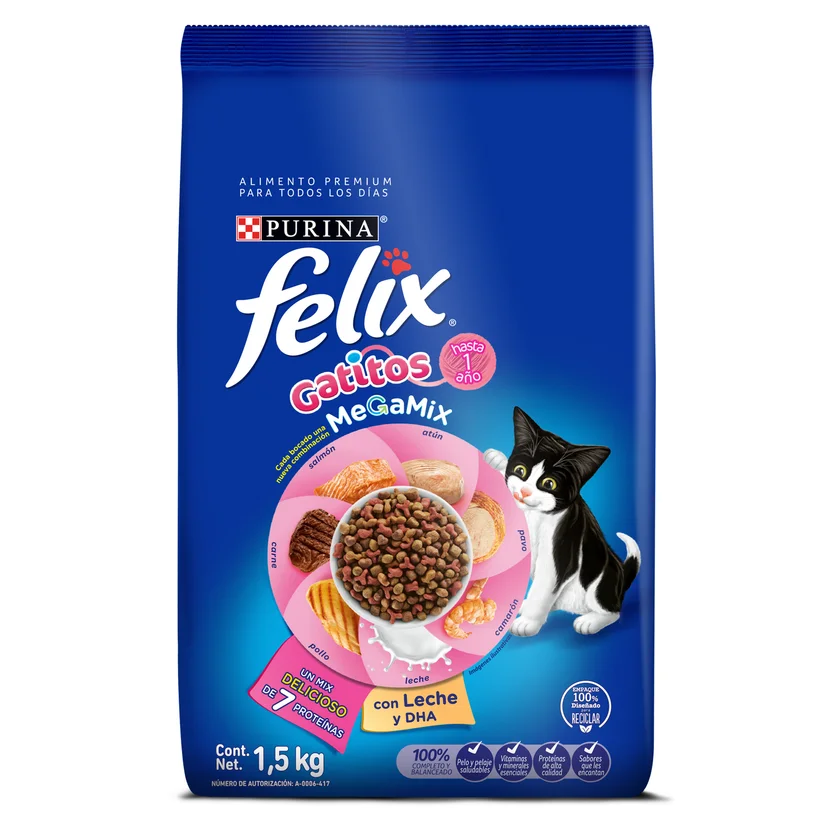 Alimento Seco Felix Gatitos x 1.5kg - Homecenter.com.co