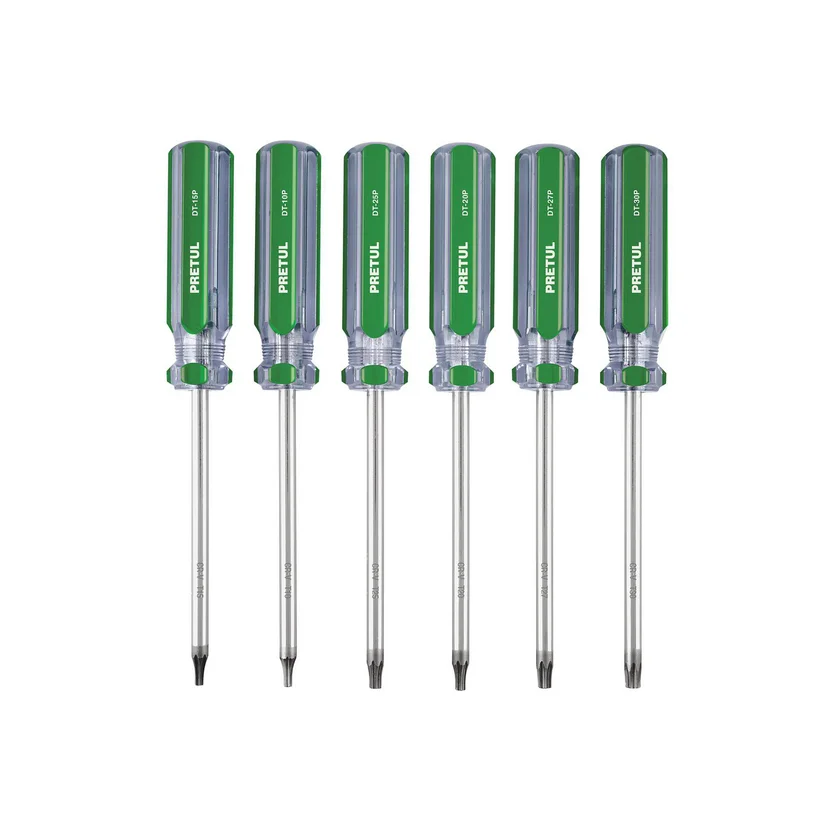 Juego de Destornilladores 6 Piezas Torx T10 a T-30 Pretul Mango Pvc - Homecenter.com.co