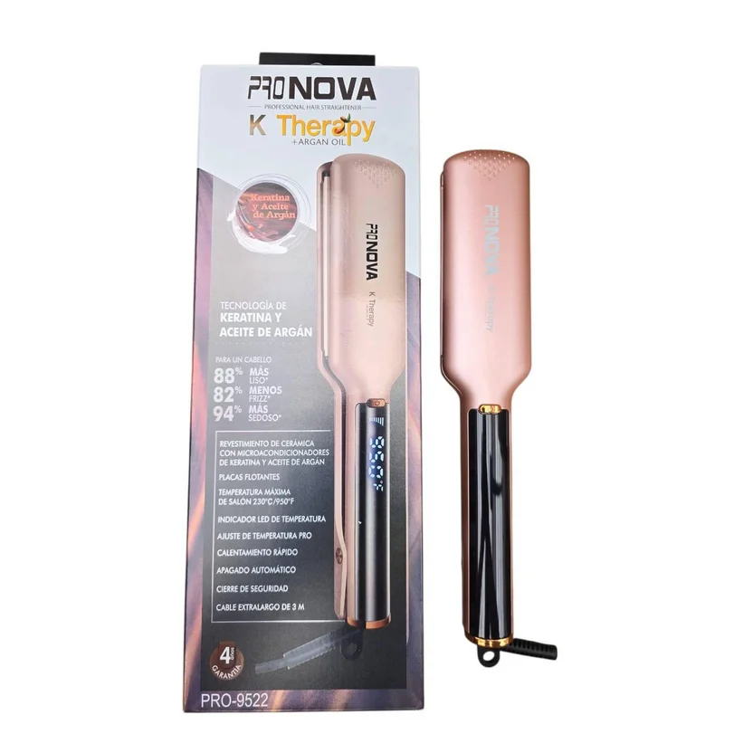 Plancha Digital Pro Nova Keratina y Aceite de Argn Pro-9522 230°c ...