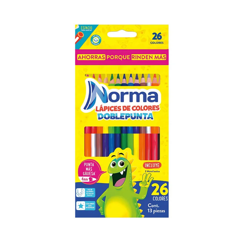 Colores Norma x 13 Doble Punta Norma - Homecenter.com.co