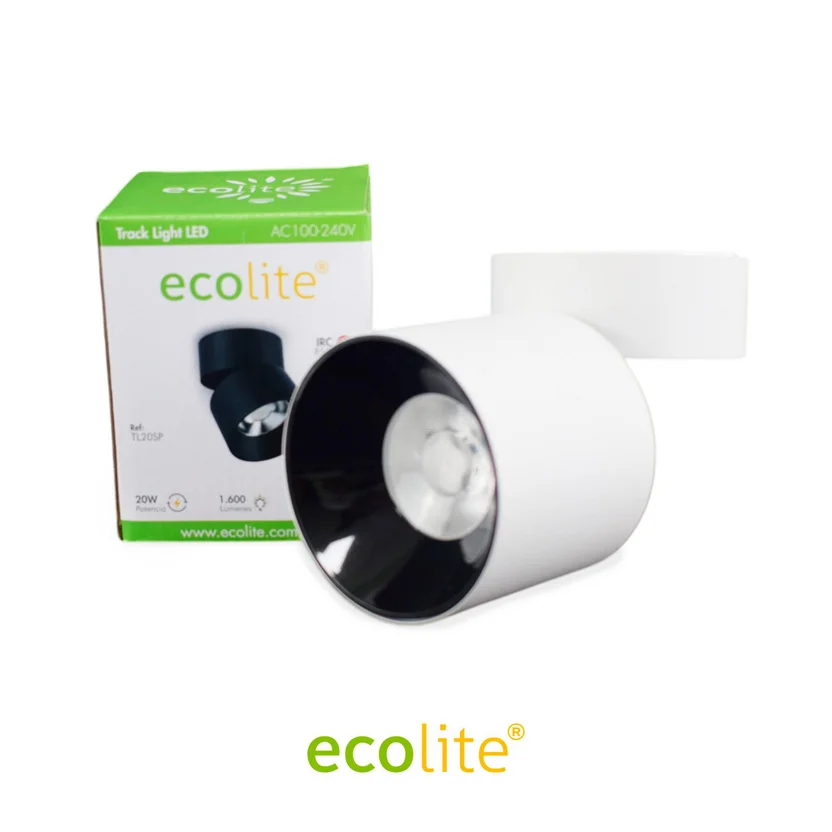 Spot Led 20w Sobreponer Luz Calida 1600lm Blanca - Homecenter.com.co