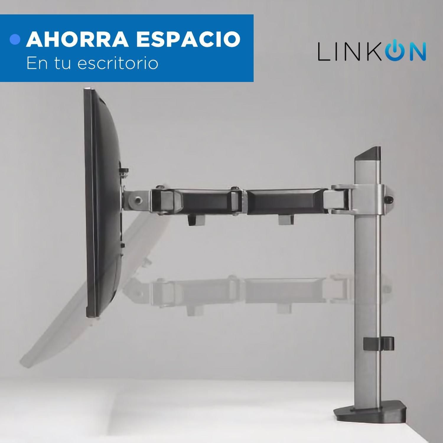 Soporte para Escritorio Monitor Brazo Articulado Linkon - Homecenter.com.co