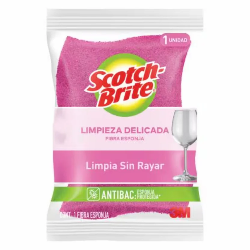 Esponja Cero Raya Rosada x 1 Scotch Brite 3m - Homecenter.com.co