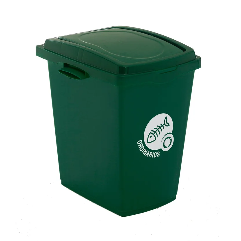 Caneca Plástica 27 Litros Verde-Ordinarios con Tapa Vaivén - Homecenter ...