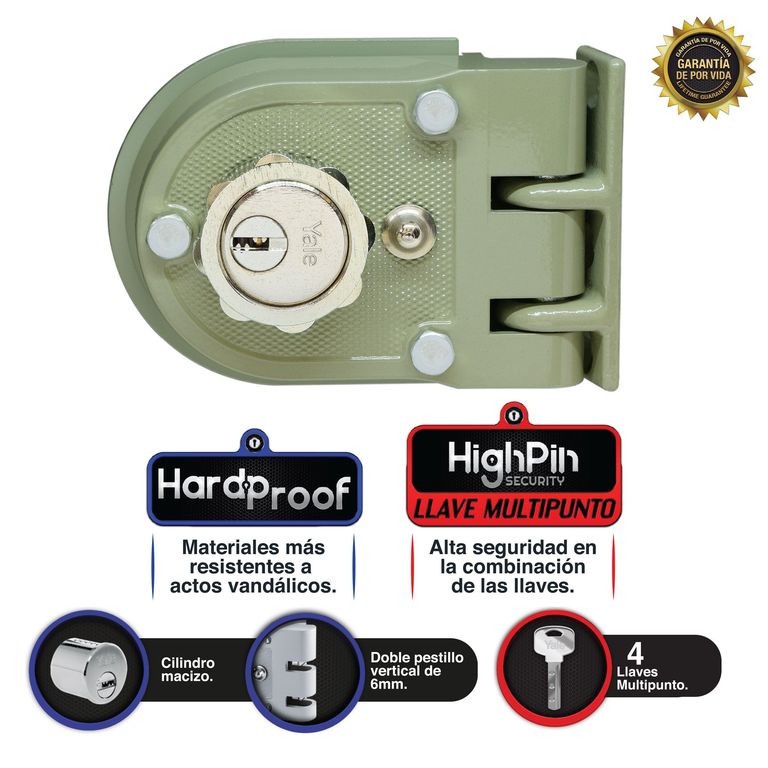 Cerradura Sobreponer 396 Plus Derecha YALE | falabella.com