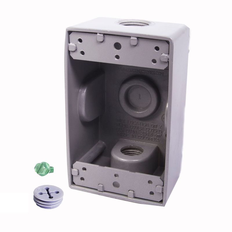 Caja Aluminio 5800 - Rectangular 2 S CU CONECTORES | falabella.com