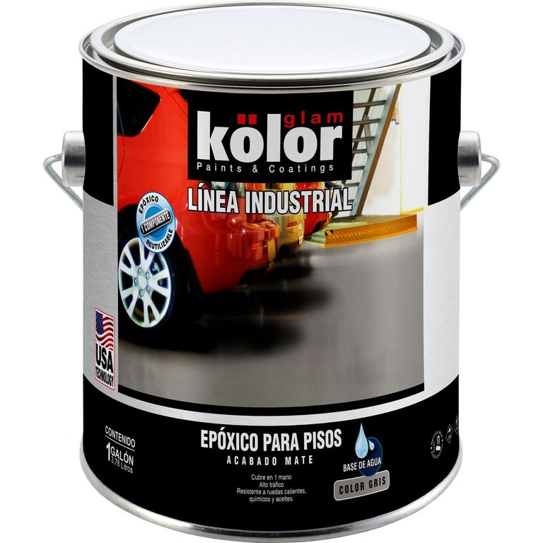 Pintura Epoxy Pisos Kolor Gris 1 Galón KOLOR | falabella.com