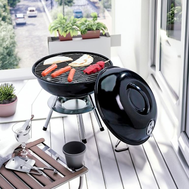 Asador a carbón portatil diametro 37cm mr beef | falabella.com