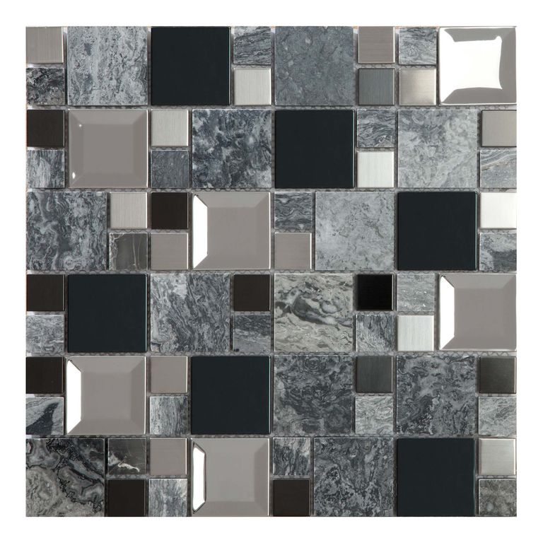 Mosaico Kaos Grey 30x30 cm Lt INTERMATEX | falabella.com