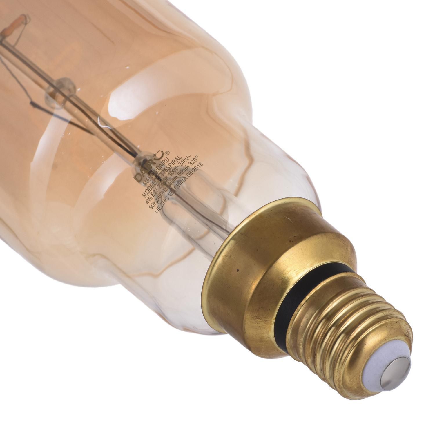 Bombillo Tubo LED Filam Esp 300 Lúmenes 4w E27 Ambar Certificado ...