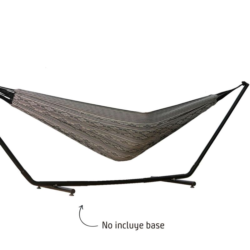 Hamaca Sin Soporte Textil Líneas Negro 135 X 225 Cm TELARY | falabella.com