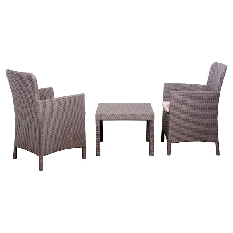 Juego de Balcón / Bistro / Patio Exterior 3 Piezas Plástico ...