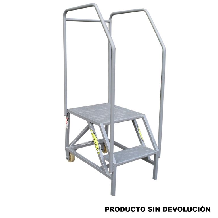 Escalera Certificada Tipo Avión en Hierro 2 Pasos 0.50 m de 136 kg de ...