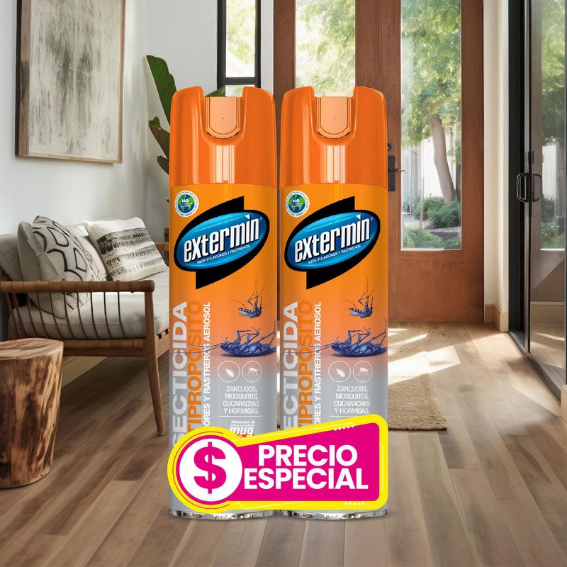 Insecticida Aerosol Matatodo Extermín 2und X 400 Ml Cada Una EXTERMIN ...