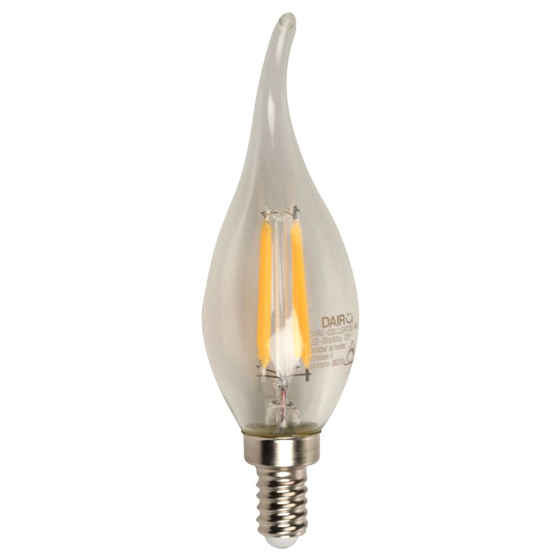 Bombillo Vela Led Filamento 4w Dimerizable C35 Luces E12 Luz Calida ...