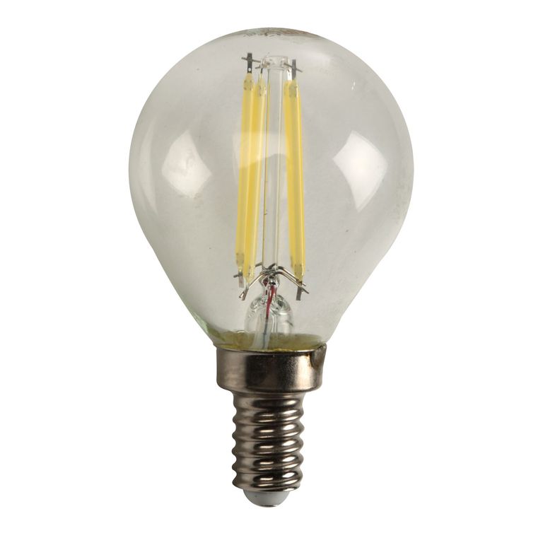 Bombillo Mini Globo Led Filamento 4w Dimerizable E12 Luz Fría ...