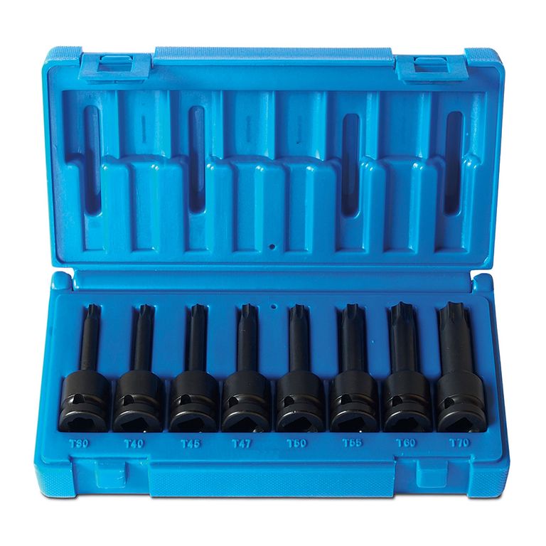 Set Code de Impacto Torx Cuadrante 1/2 Pulgada x 8 Piezas ACTION ...