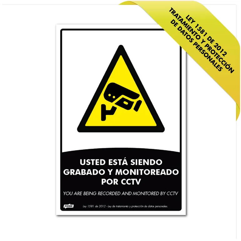 Señal Usted Esta Siendo Grabado Y Monitoreado 22X15Cms | falabella.com