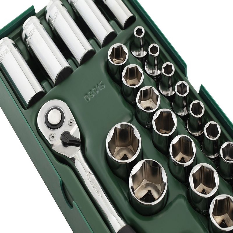 Juego de Copas 1/2 Pulgada 6 Puntas Bandeja 26 Piezas SATA | falabella.com