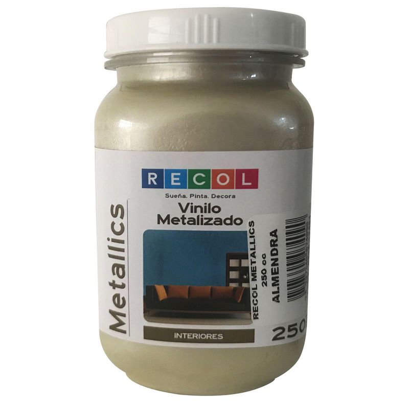 Vinilo para Interior Metalizado Almendra Recol 250 ml RECOL | falabella.com