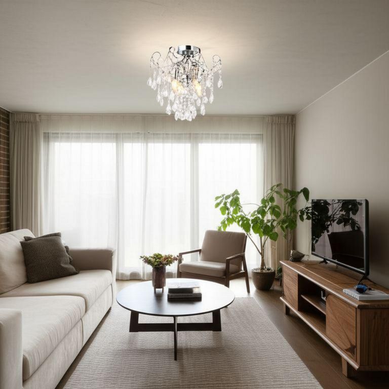 Lámpara Colgante Alaran 4 Luces E14 Cromo Just Home Collection JUST ...