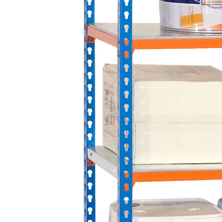 Kit Estantería SimonClick Mini 5/300 Azul/Naranja/Galvanizado SIMONRACK | falabella.com