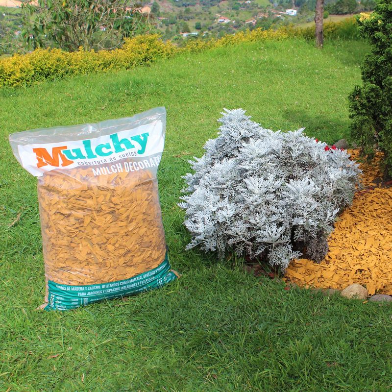Astilla Orgánica Para Suelo 10 Kg Amarillo MULCHY | falabella.com